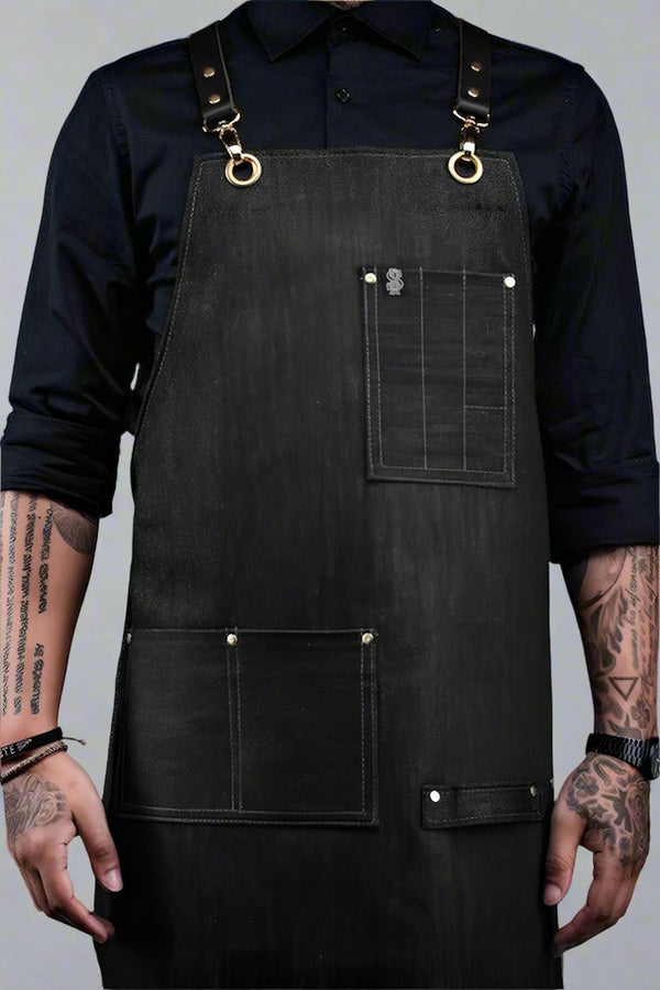 Denim Bartender Apron - Charcoal Grey - Search and Rescue Denim Co.